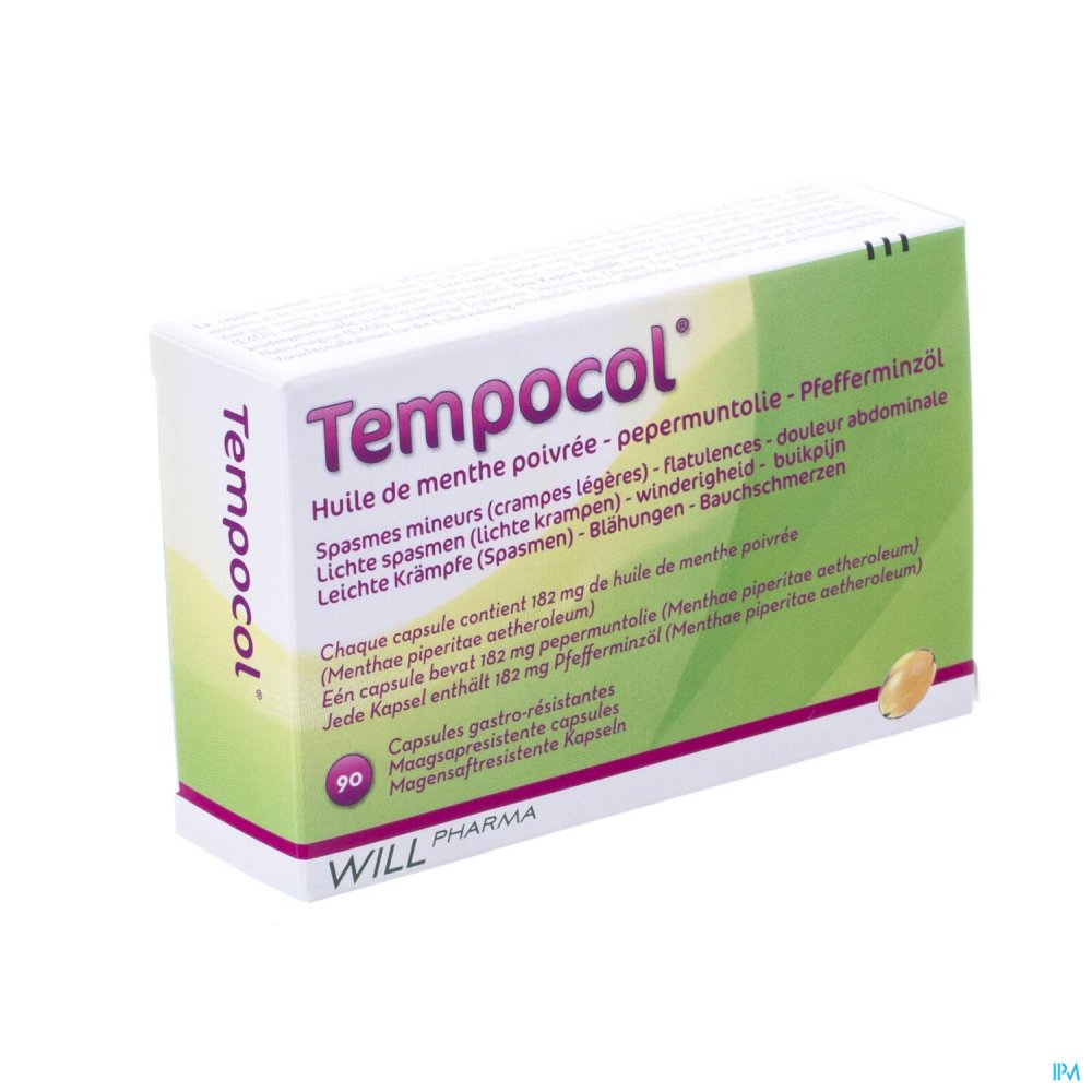 Tempocol Caps 90 X 182 Mg - Krampen - Maagdarmstelsel - Geneesmiddelen ...