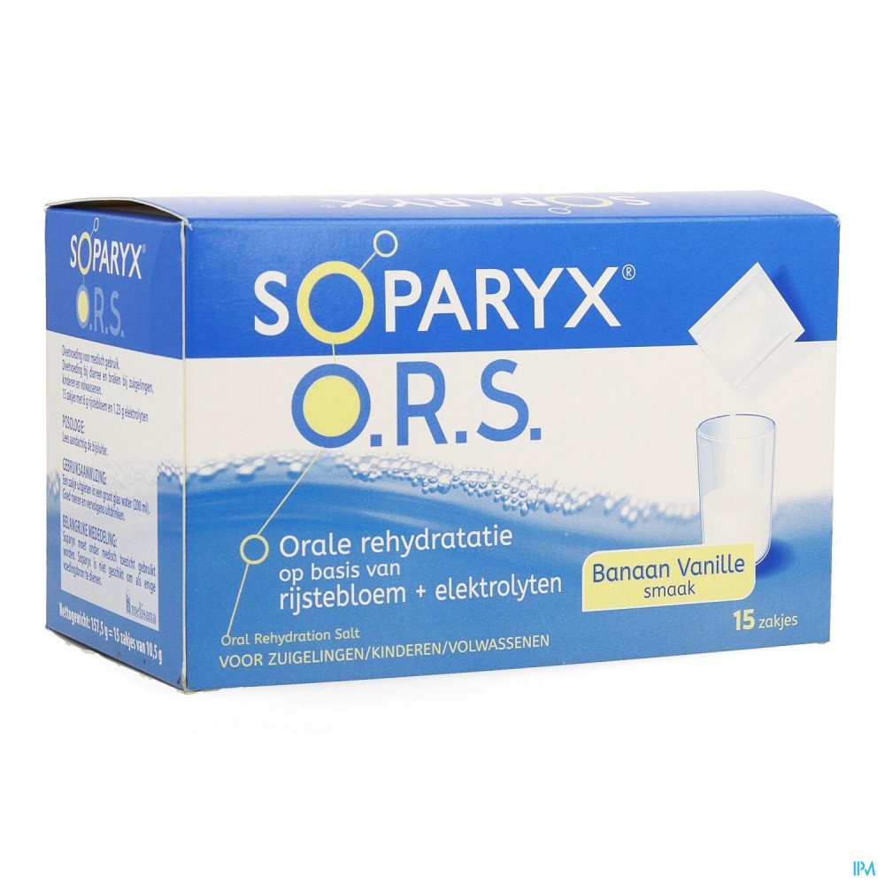 Soparyx Ors Zakje 15 - Orale rehydratatie - Kwaaltjes - Moeder ...