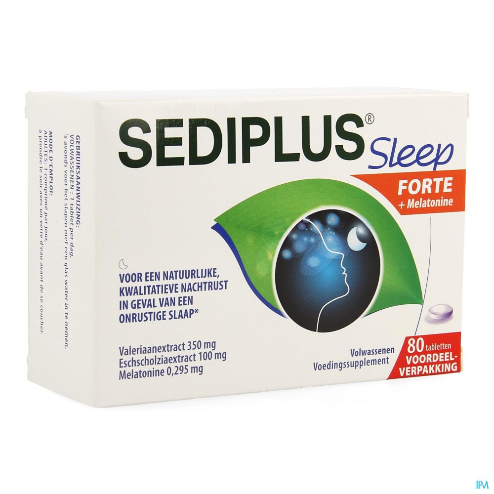 Sediplus Sleep Forte Comp 80 - Stress - Slapen - Voedingstherapie ...