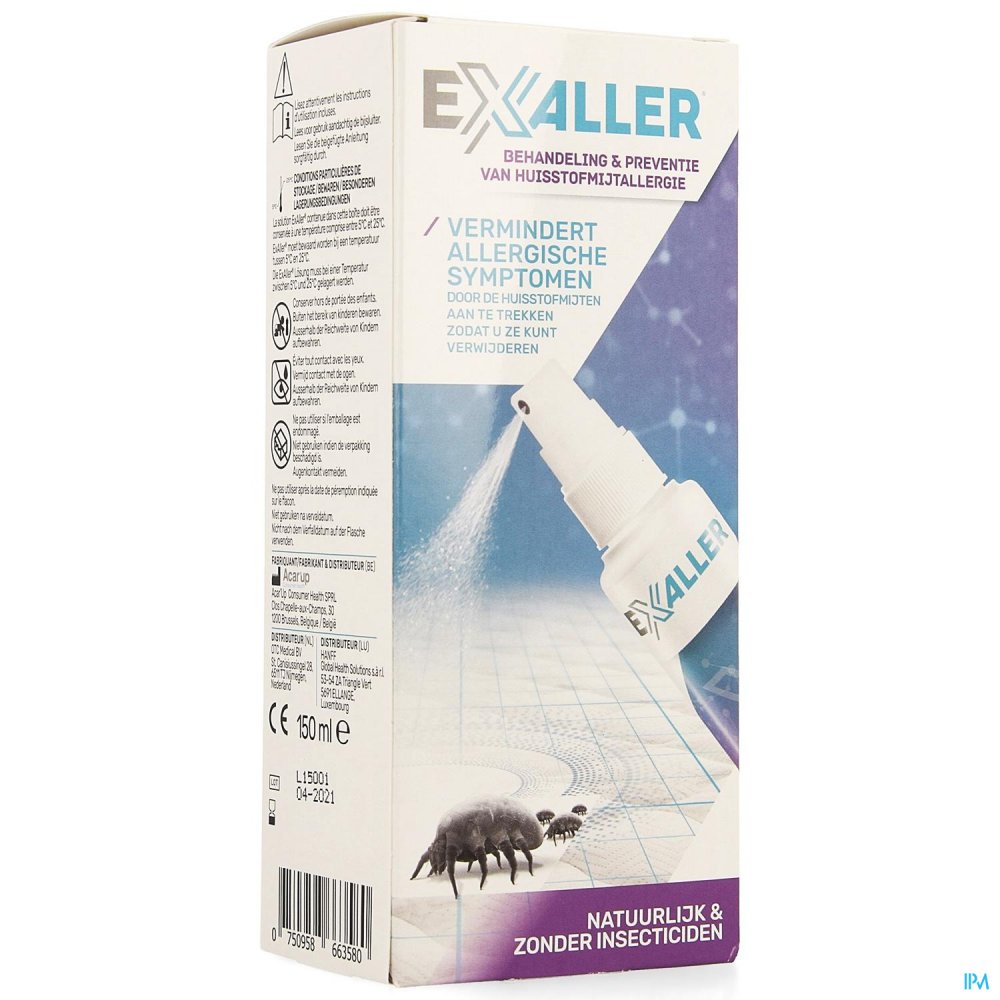 Exaller Huisstofmijtallergie Spray 150ml - Anti-insecten - Insecten ...