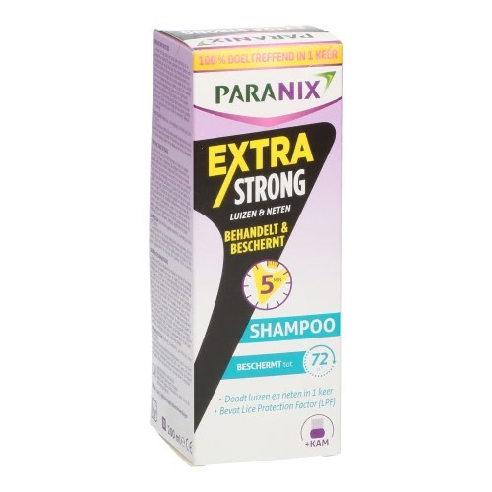 Paranix Shampoo Extra Strong Kam 200ml - Luizen - Haar en hoofd ...