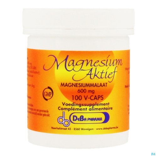 MAGNESIUM ACTIF CAPS 100X 600MG DEBA - Apotheek Peeters Oudsbergen ...
