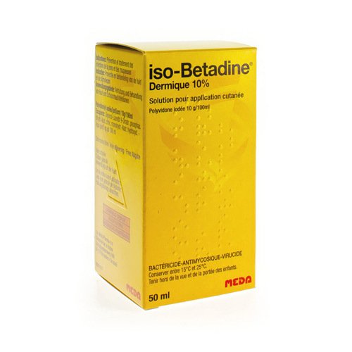 ISO BETADINE DERMIQUE 10% SOL FL 50ML - Apotheek Peeters Oudsbergen ...